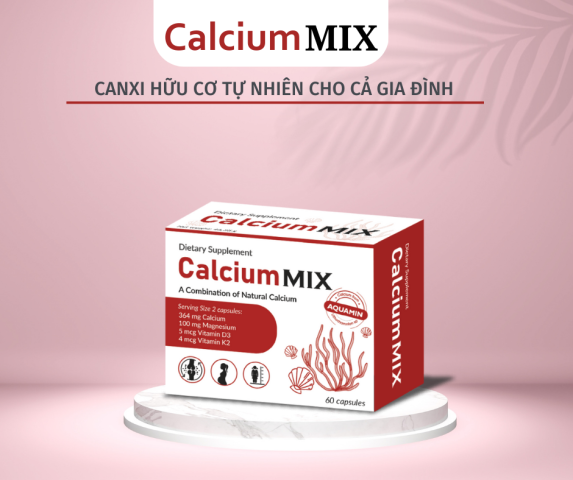 Calcium Mix canxi hữu cơ cho cả gia đình - Vitamin360.vn