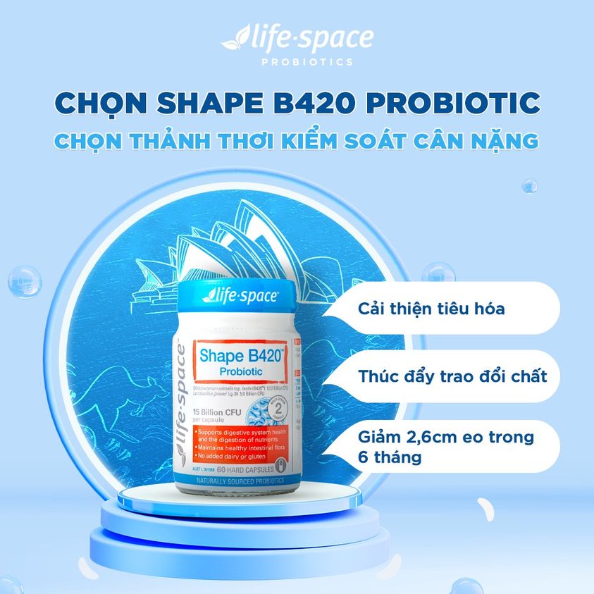 Life Space Shape B420 Probiotic Hỗ trợ kiểm soát cân nặng